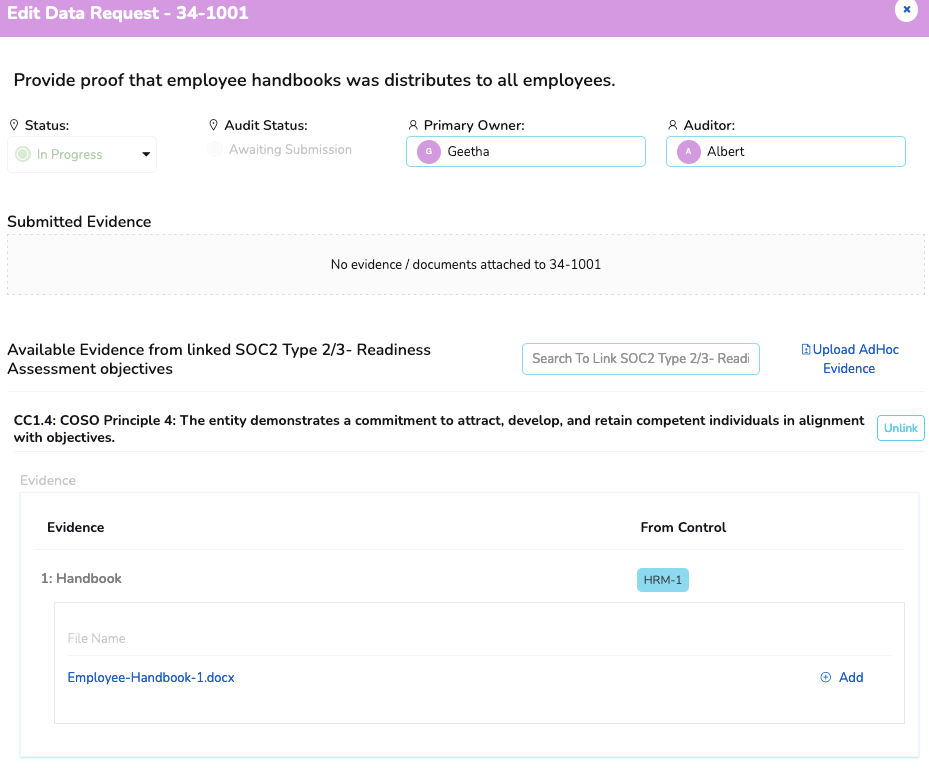 Audits – Control Map