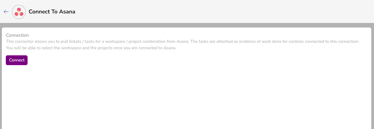 Asana Connector – ControlMap