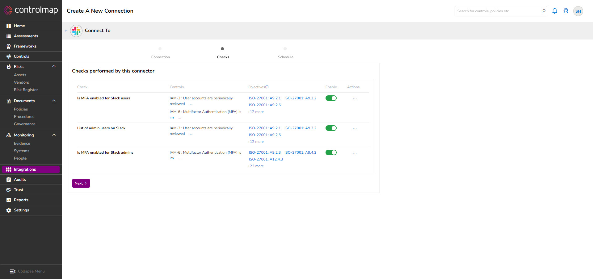 Integrating with Slack – ControlMap